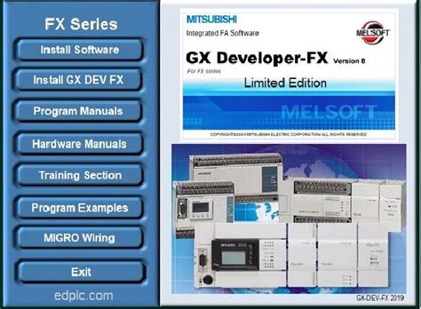 plc training kit programmable controller programming software gx dev