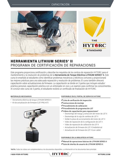 Hytorc Lst Repair Training Cut Sheet Sp Descargar Gratis Pdf Informática