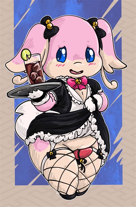 Rule 34 Audino Blush Clothed Clothing Fur Furry Furry Only Genitals Girly Hi Res Holding