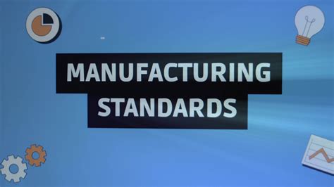 Manufacturing Standards Inscription In Black Frame Graphic