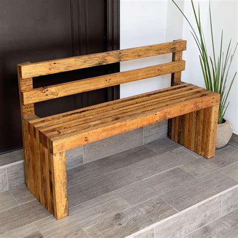 Banca De Jardín Con Respaldo Para Exterior O Interior Para Tres O Dos