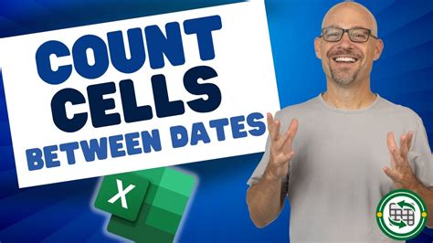 excel how to count cells between dates youtube