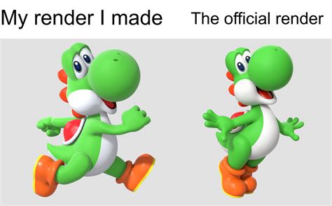 Behind The Scenes Yoshi Render Accuracy By Snlyoshi21 On Deviantart