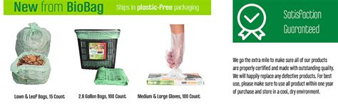 Biobag Premium Compostable Food Scrap Bags 3 Gallon 100 Count