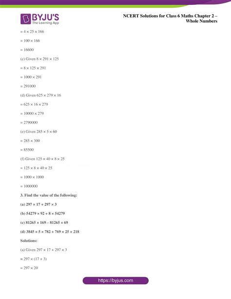 Ncert Solutions For Class 6 Maths Exercise 22 Chapter 2 Whole Numbers