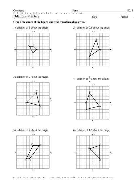 Dilations Hw Math Homework ©h O 2 O 0 J 2 O 3 E Ek Ubtfam Worksheets Library