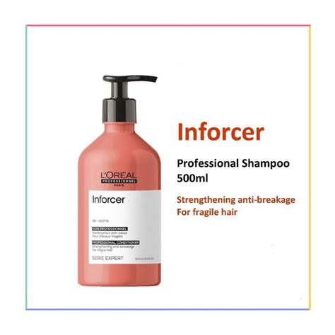Loreal Serie Expert Inforcer Shampoo 500ml New Packaging Shopee
