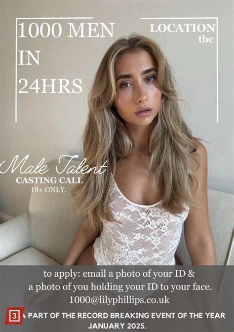 23 Year Old Onlyfans Star Lily Phillips Sets Sights On 1000 Man Sex