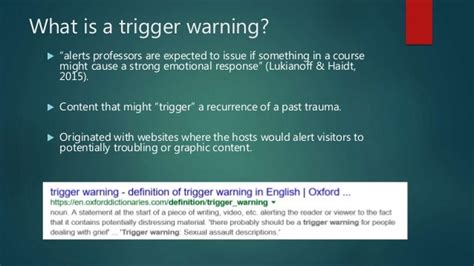 Trigger Warnings Presentation