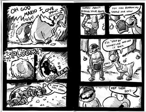 Rule 34 Comic Female Human Interspecies Jake Lion Male Mario Mario Series Monochrome