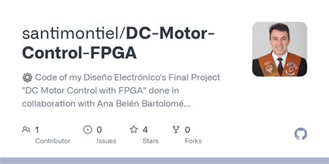 GitHub santimontiel DC Motor Control FPGA Code of my Diseño Electrónico s Final Project