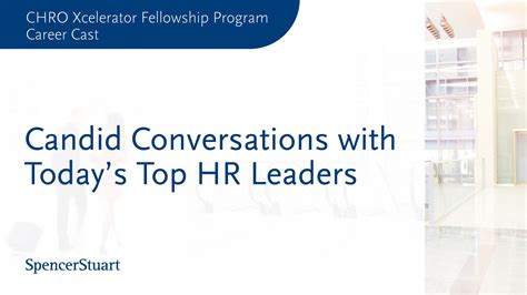 Chro Xcelerator Fellowship Program Career Cast