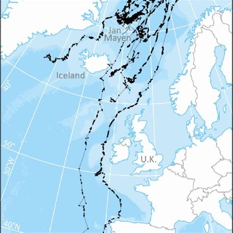Argos Locations Excluding Z Location Classes Received From 25 Fin Download Scientific Diagram