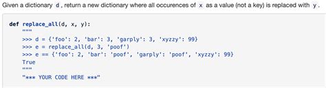 Solved Given A Dictionary D Return A New Dictionary Where