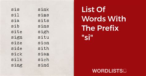 List Of Words With The Prefix Ni