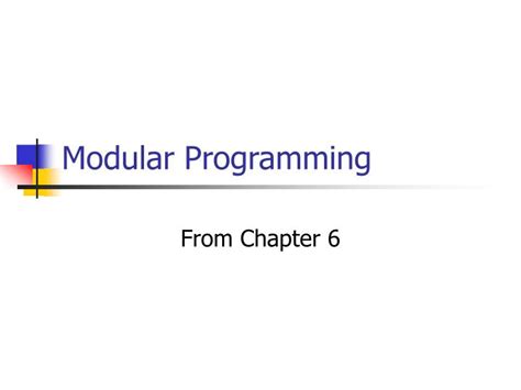Ppt Modular Programming Powerpoint Presentation Free Download Id