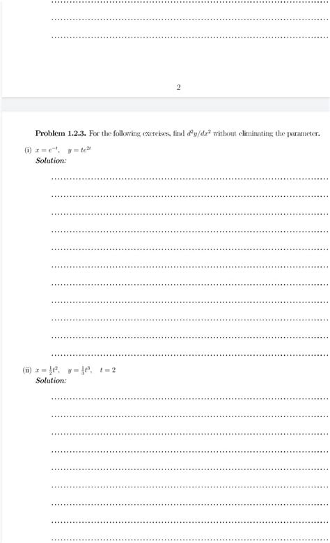 Solved Section 12 Problems Problem 121 For The Following