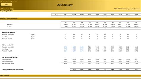Dcf Valuation And Sensitivity Analysis 10 Year Excel Template