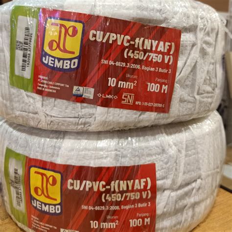 Jual Kabel Nyaf Serabut 10mm 100 Meter Jembo Sni Original Jakarta