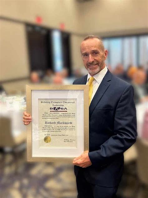 Superintendent Markwardt Receives Basa Award Geauga County Maple Leaf