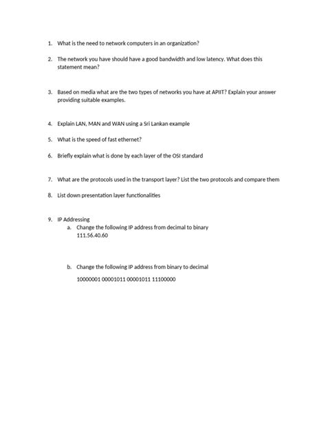 Network Tutorial Pdf