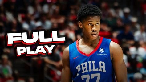 Vj Edgecombe 76ers Debut Full Play 28 Pts 10 Rebs 4 Asts 2 Blks