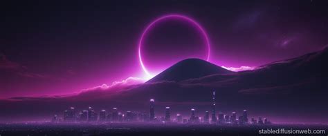 Solar Eclipse In Cosmic Darkness Stable Diffusion Online