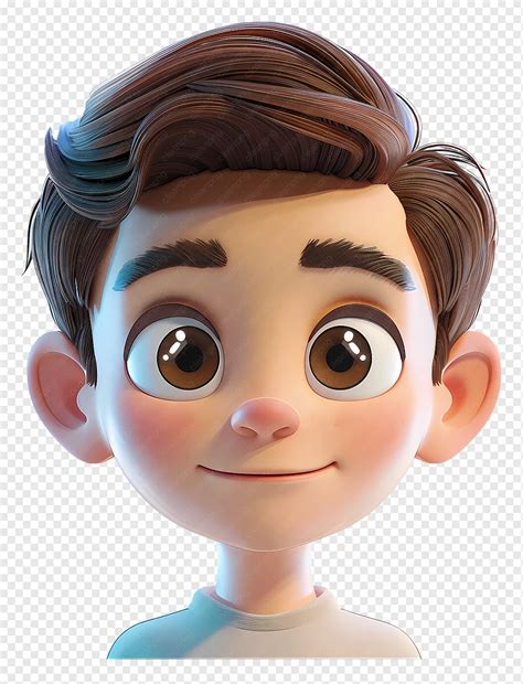 Animated Boy Face Boy Smiling Cartoon Royalty Free Vector Image