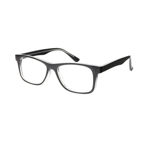 Charles Rectangle Black Translucent Glasses For Men Efe