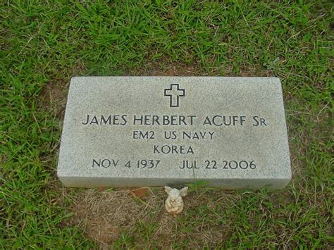 James Herbert Acuff Sr 1937 2006 Find A Grave Memorial