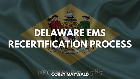 2024 Delaware Ems Recertification Process Code One Cpr Training