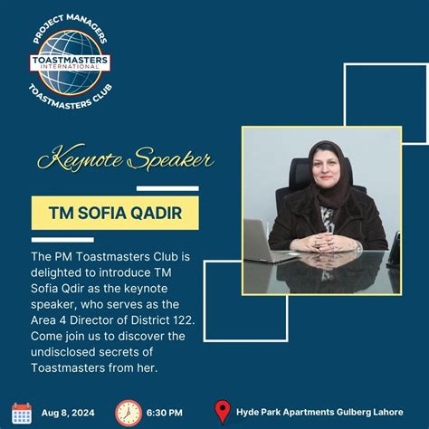 We Are Excited To Announce That Ms Sofia Qadir Khan Will Be Our