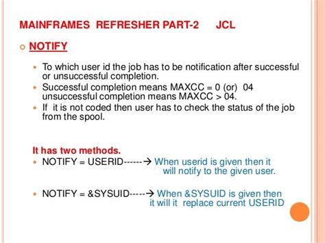 Mainframe Jcl Keyword Parameters Part 2