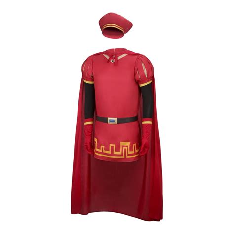 Shrek Lord Farquaad Costume Red Cloak Top Full Set Quda Halloween