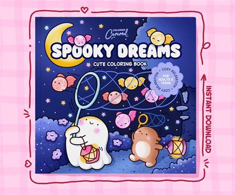 Spooky Cute Coloring Pages 40 Cozy And Comfy Illustrations With