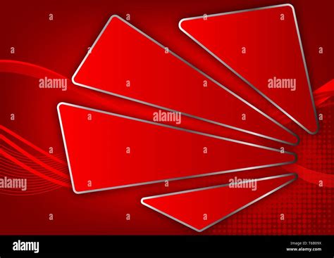 Dark Red Geometric Abstract Background Vector Illustration Stock Vector