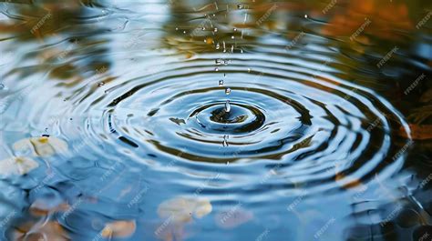 Premium Photo The Gentle Ripple Of Water Creating A Calming Effect Ai