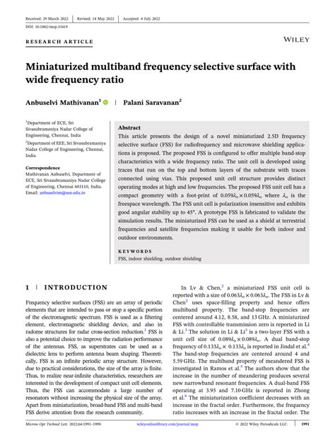 Miniaturized Multiband Frequency Selective Surface With Wide Frequency Ratio