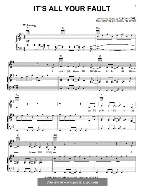 Its All Your Fault Pink By Shellback A Moore Max Martin On Musicaneo