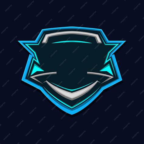 Premium Vector Blank Badge Logo Template Gaming Logo Team Logo Shield