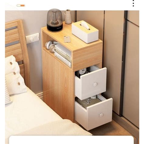 Mini Cabinet Bedside Table Kabinet Kecil Bilik Tidur Meja Sisi