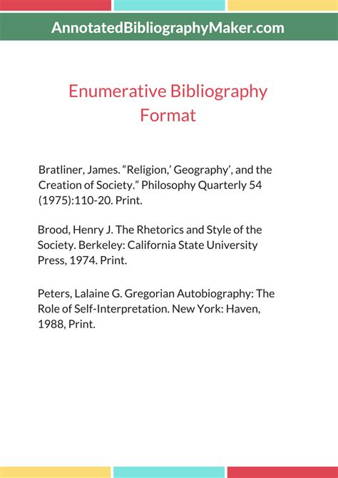 Write Enumerative Bibliography On Your Own Example Tips