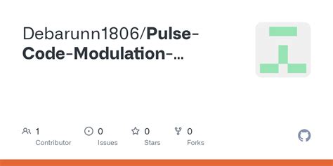 Github Debarunn1806pulse Code Modulation Demodulation