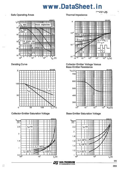 Esm7545df Datasheet Npn Darlington Power Module St Microelectronics