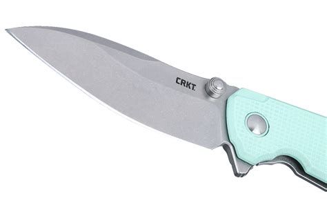 Crkt Ibis 2560 Light Blue G10 Pocket Knife Lucas Burnley Design