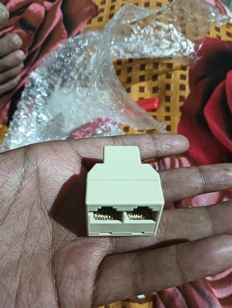 Svdk Ethernet Splitter Connector And Separator Rj11 Connector Telephone Wall Jack Splitter