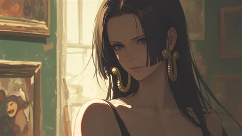 4k Hd Wallpaper Boa Hancock In Art Gallery One Piece