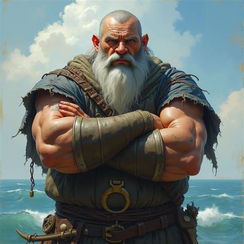 Stout Dwarf Sailor Monk With Weathered Complexion Ai Art
