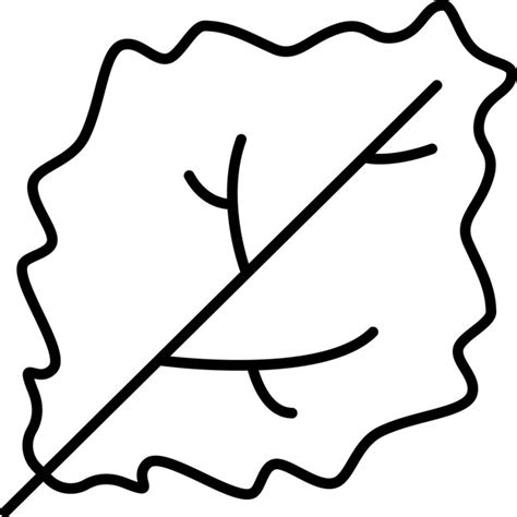 Premium Vector Leaf Outline Vector Illustration