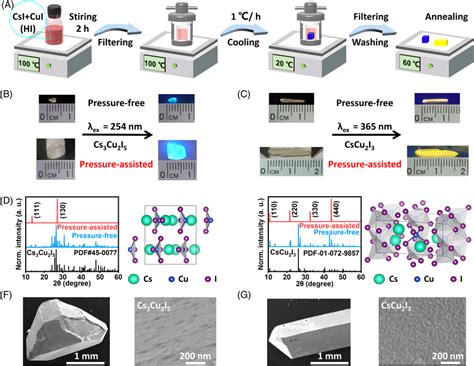 A Schematically Illustrated Diagram Of Grown Process Of Cs3cu2i5 And